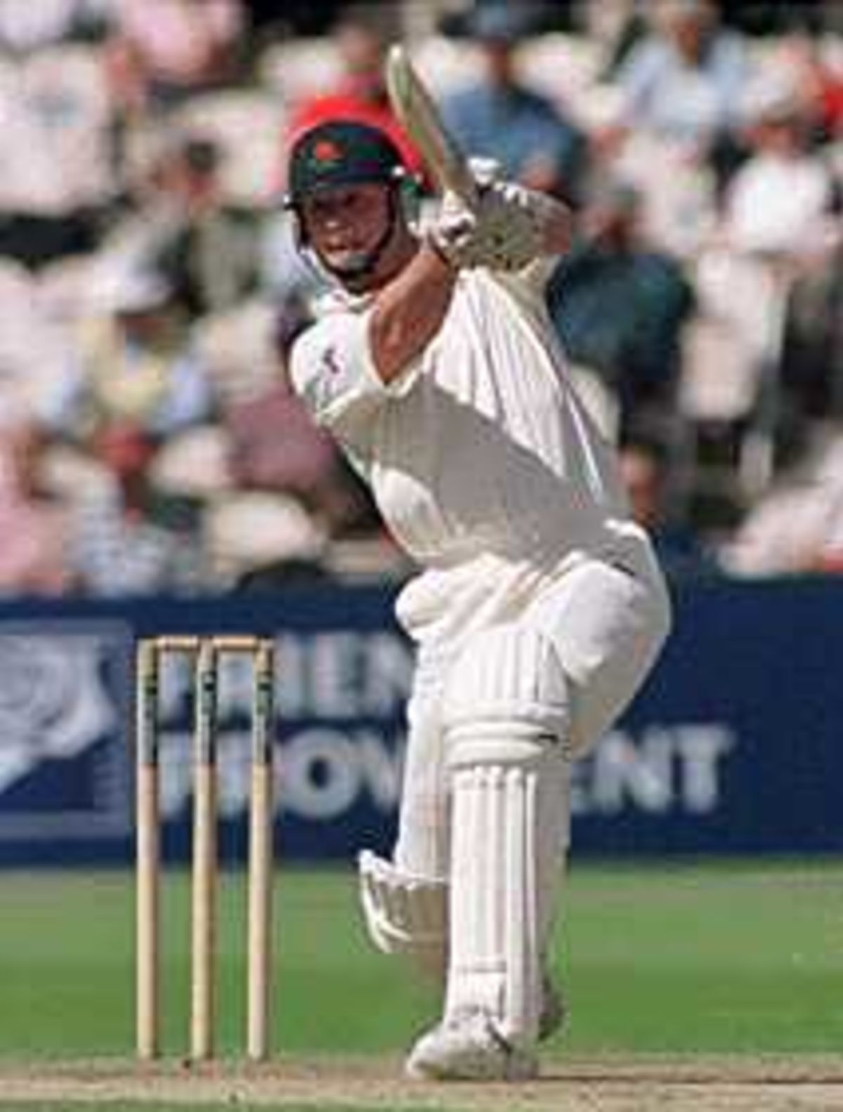 Andrew Flintoff in batting action, Lancashire v Yorkshire ...