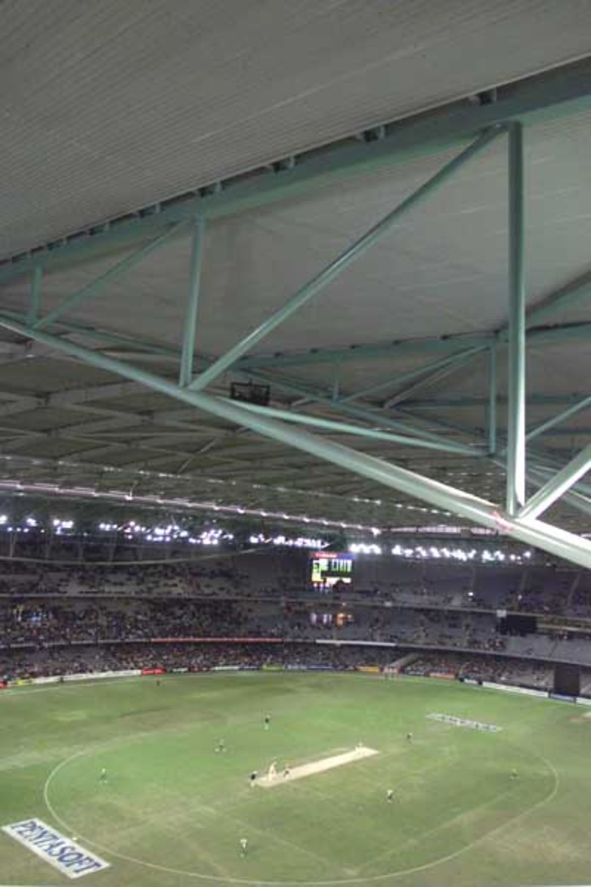 Colonial Stadium from the roof, Australia v South Africa, 1st ODI, 2000 ...