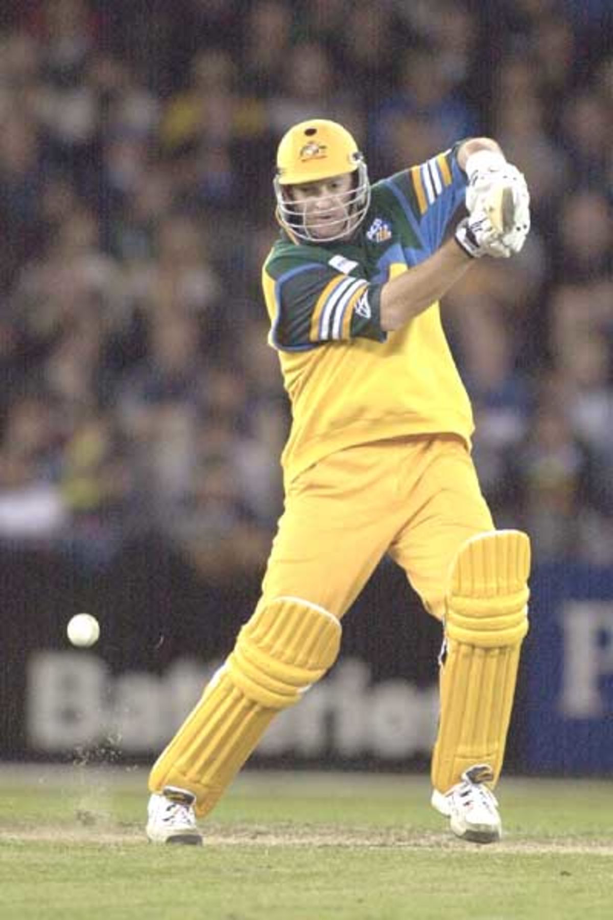 Mark Waugh batting, Australia v South Africa, 2nd ODI, 2000/01 ...