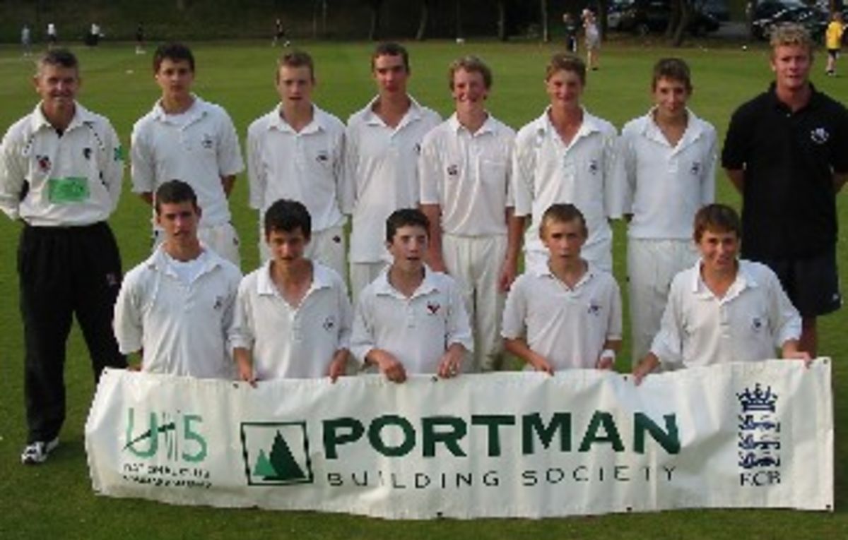 Bath's U15 team celebrate their passage to the 2003 finals ...