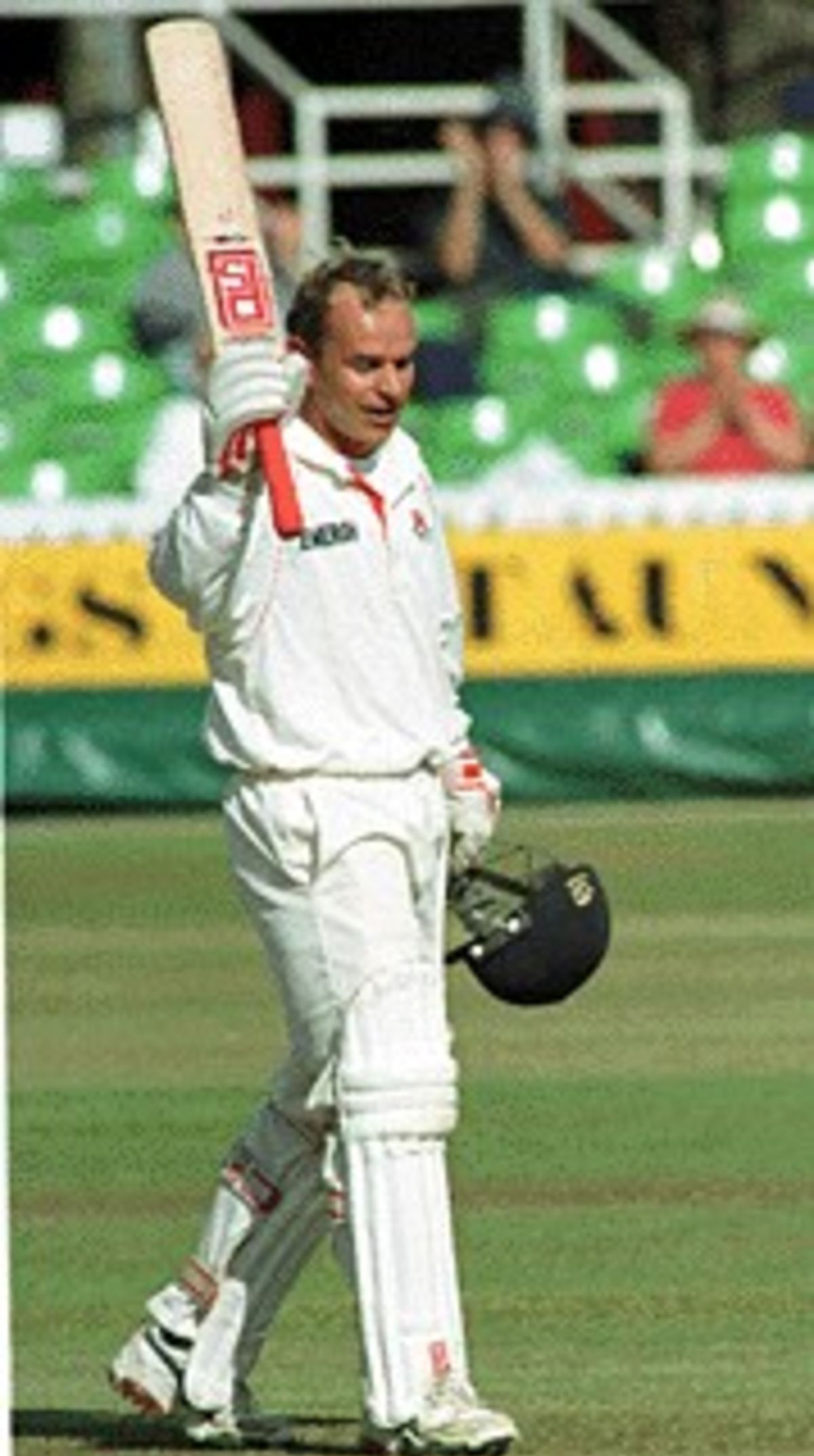 Graham Lloyd celebrates his century, County Championship, Lancashire v ...
