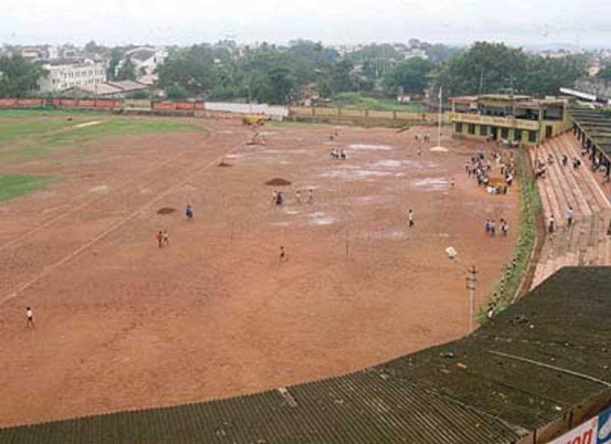 Foundations being dug for the Dambulla International Cricket Ground ...