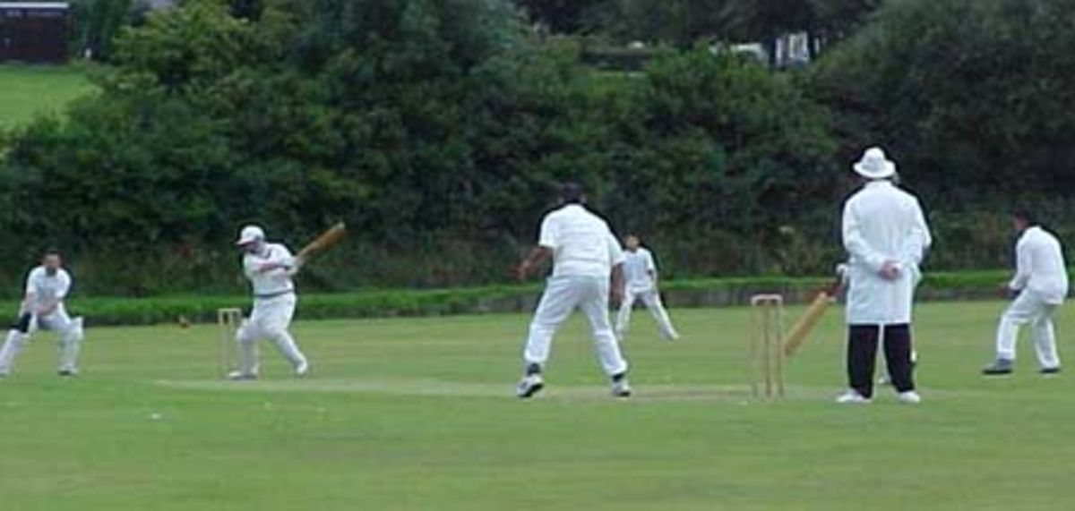 Mark Booth attempts a square cut | ESPNcricinfo.com