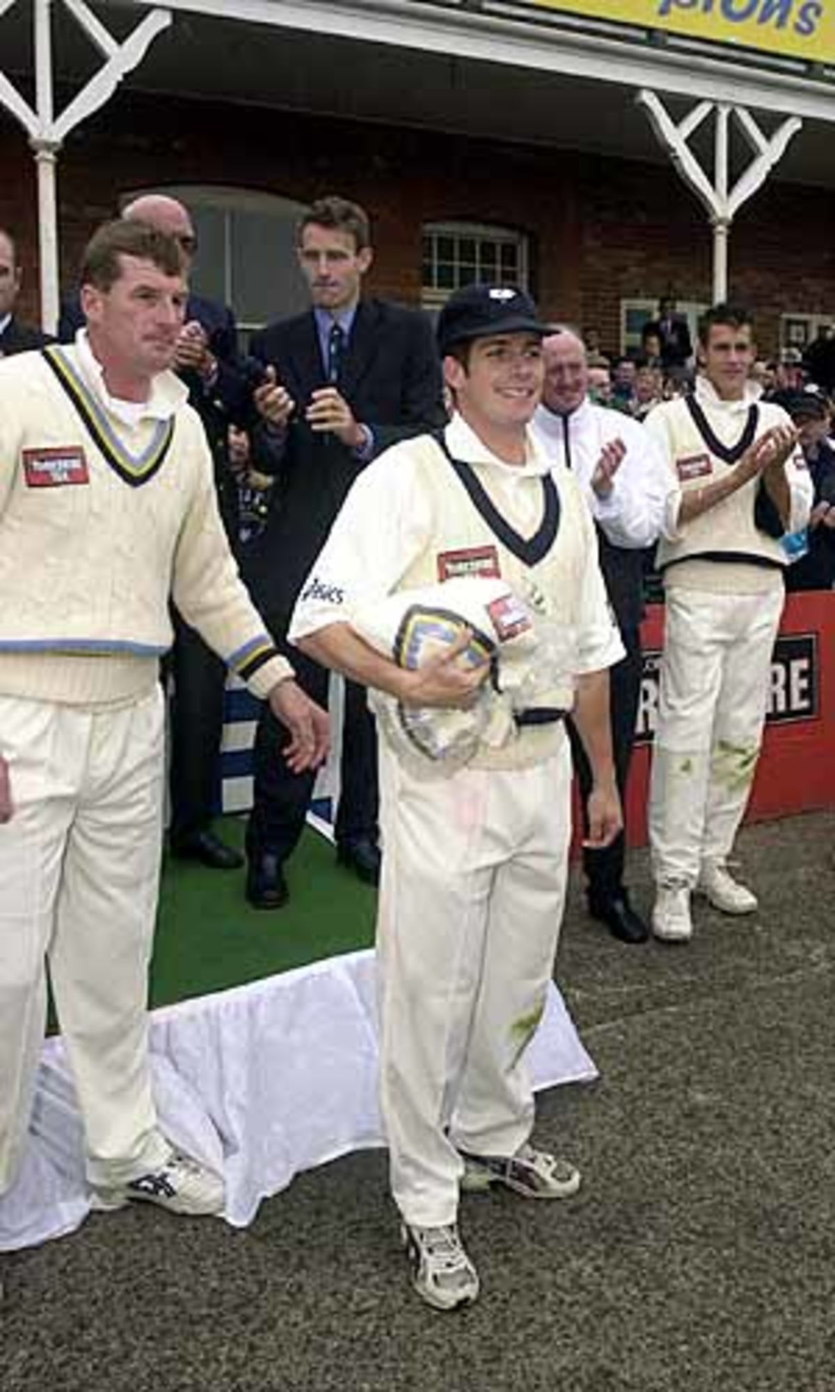 With newly capped Matthew Wood, left front, to the fore, the Yorkshire ...
