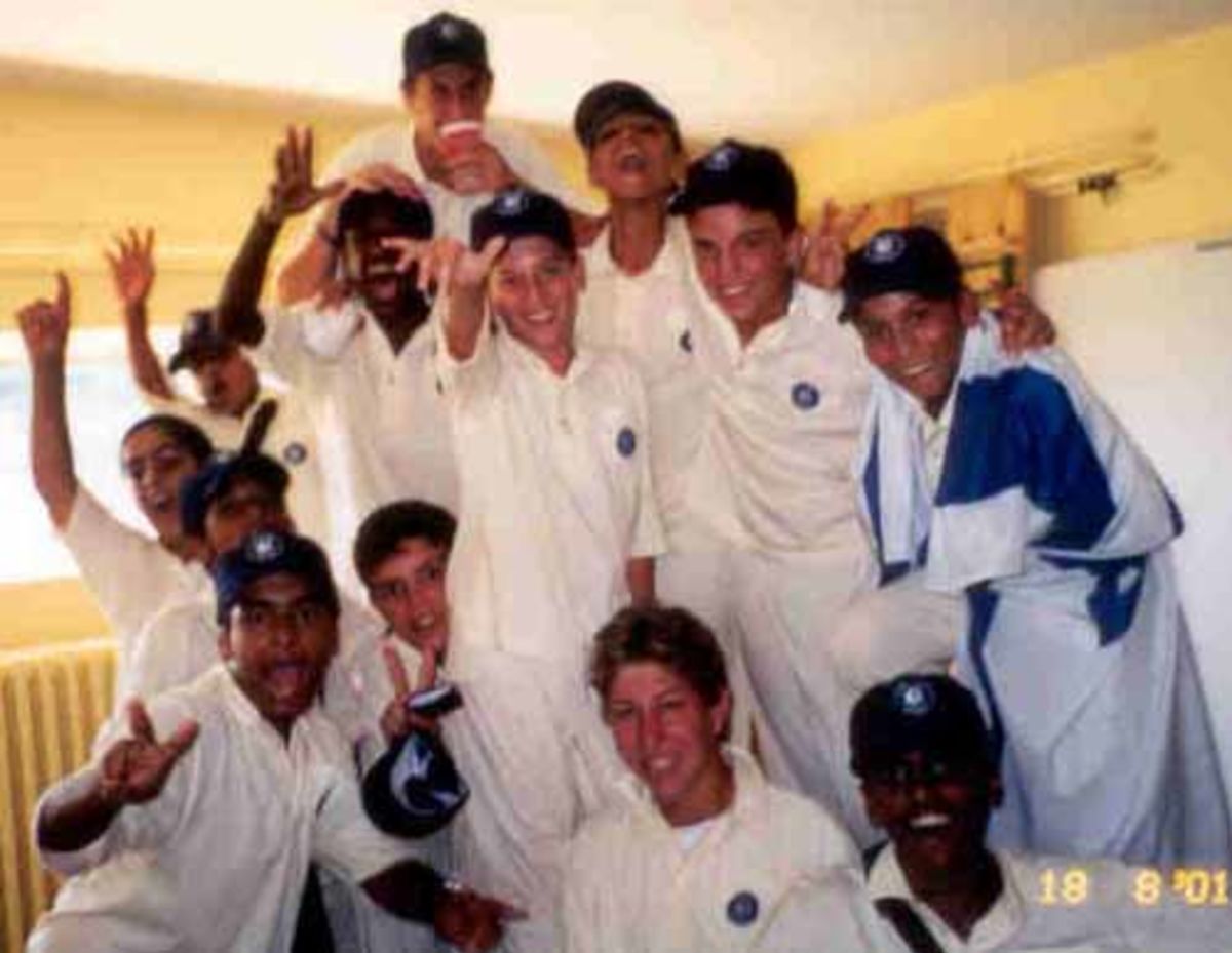 Celebrations for the Israeli under-15 team champions | ESPNcricinfo.com