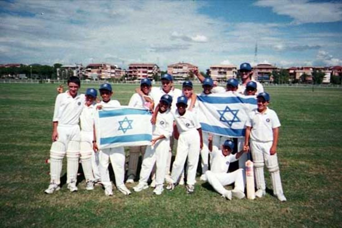 The U13 team proudly display the Israel flag at the European ...