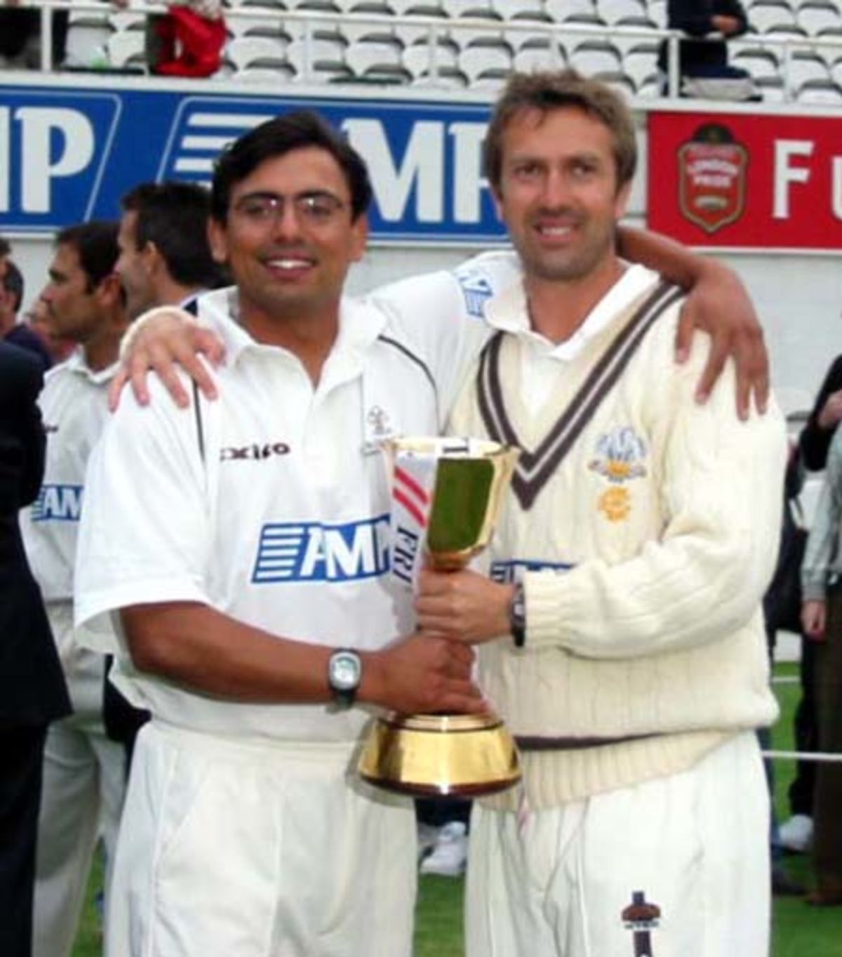 Alex Tudor at the presentation of the 2002 Frizzell Championship Trophy ...