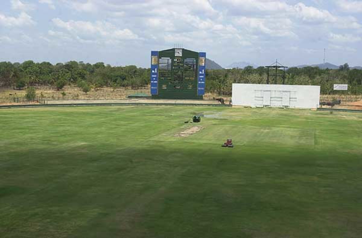 A general view of the massive playing area at the Rangiri Dambulla ...