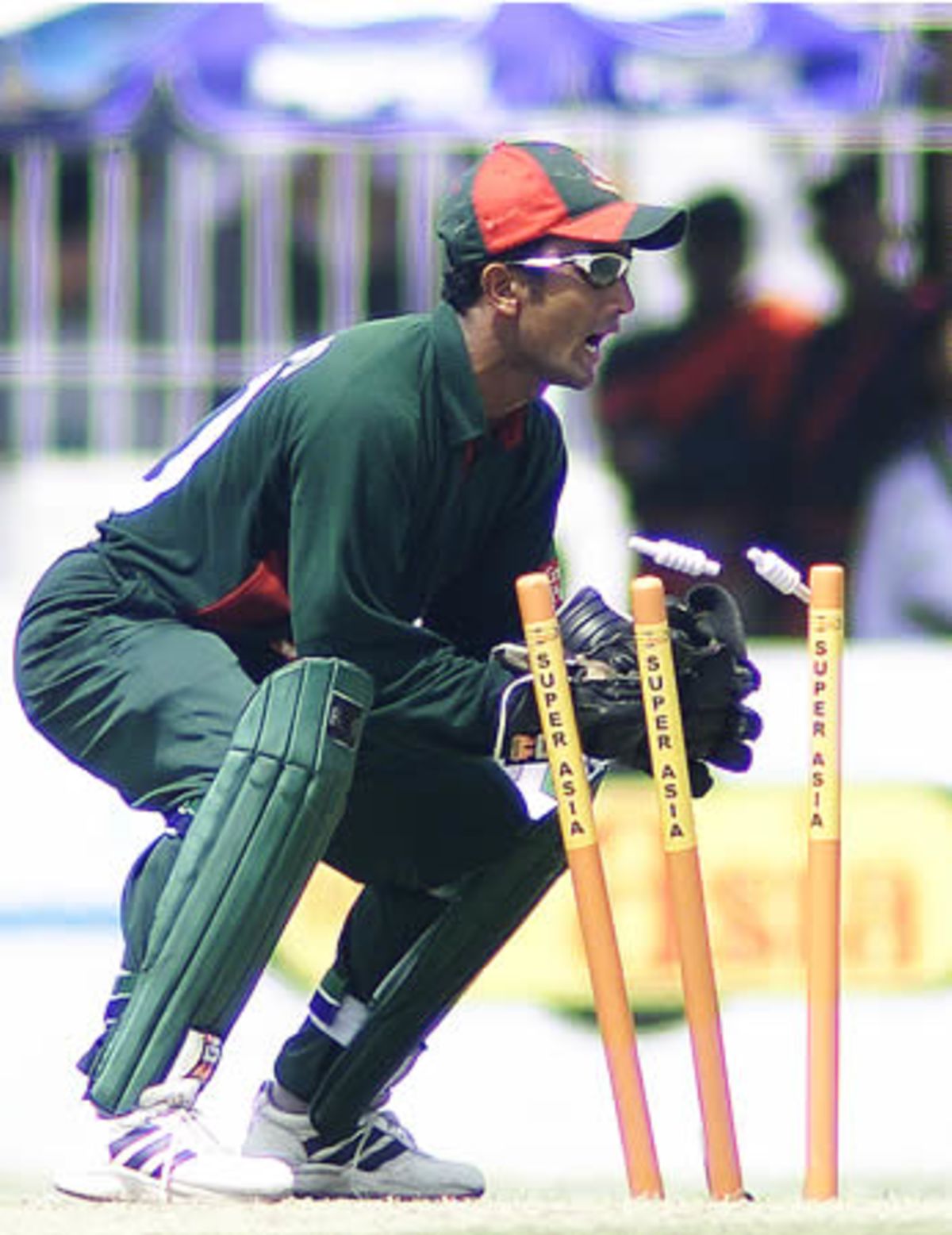 Bangladesh wicketkeeper Khaled Mashud in action | ESPNcricinfo.com