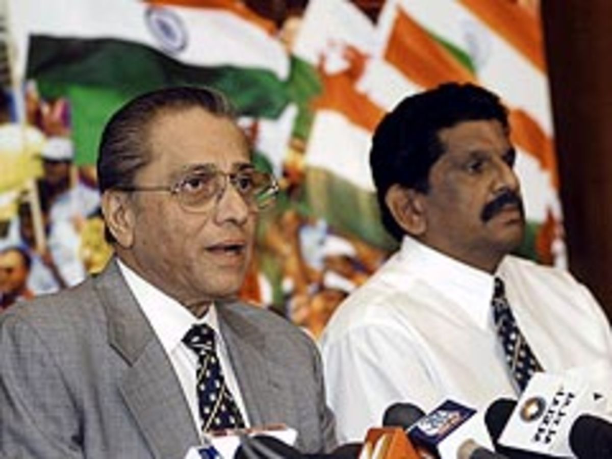 Jagmohan Dalmiya: re-elected unopposed as president of India's cricket ...