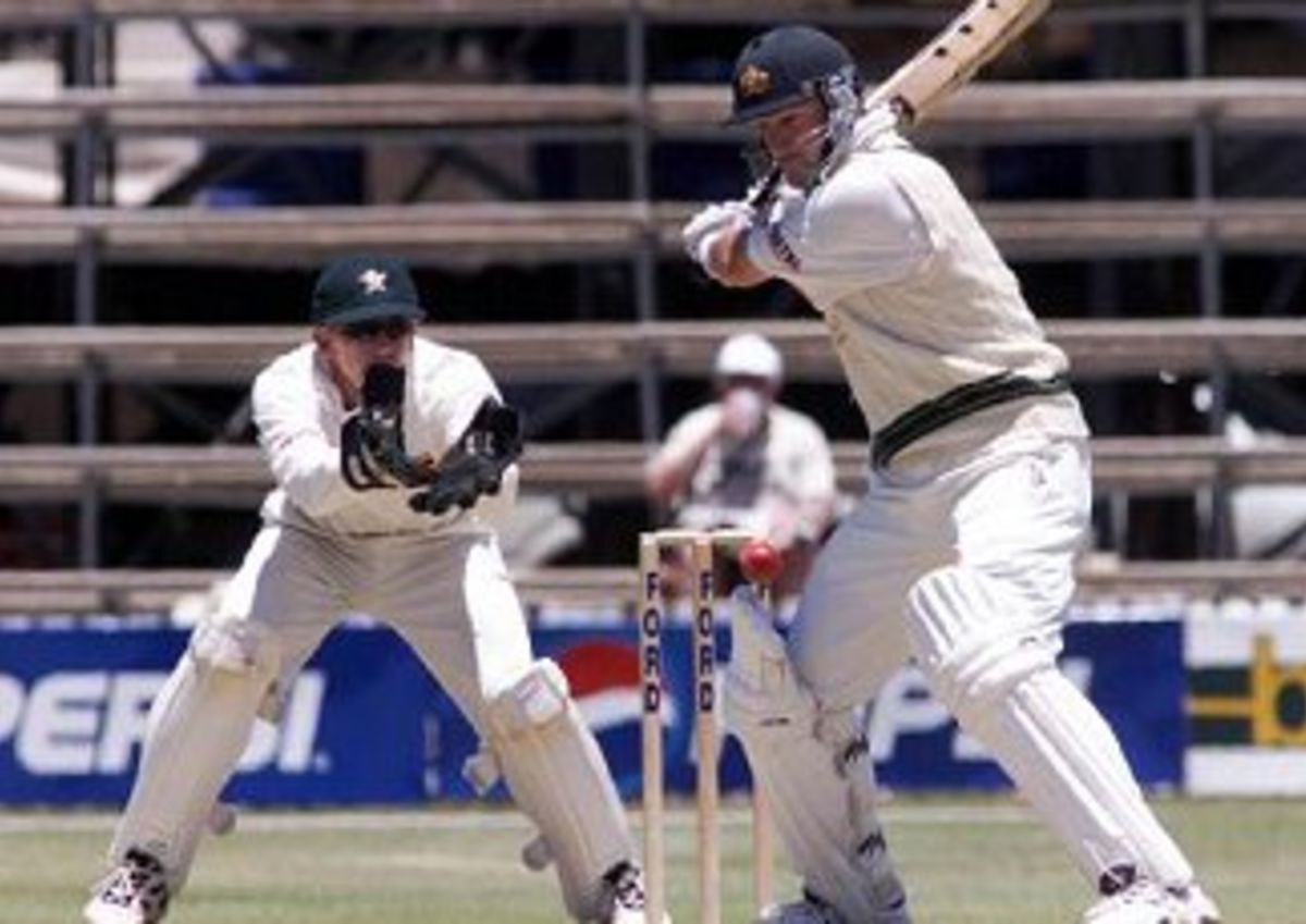 Australian team with the Southern Cross Trophy, Australia in Zimbabwe ...