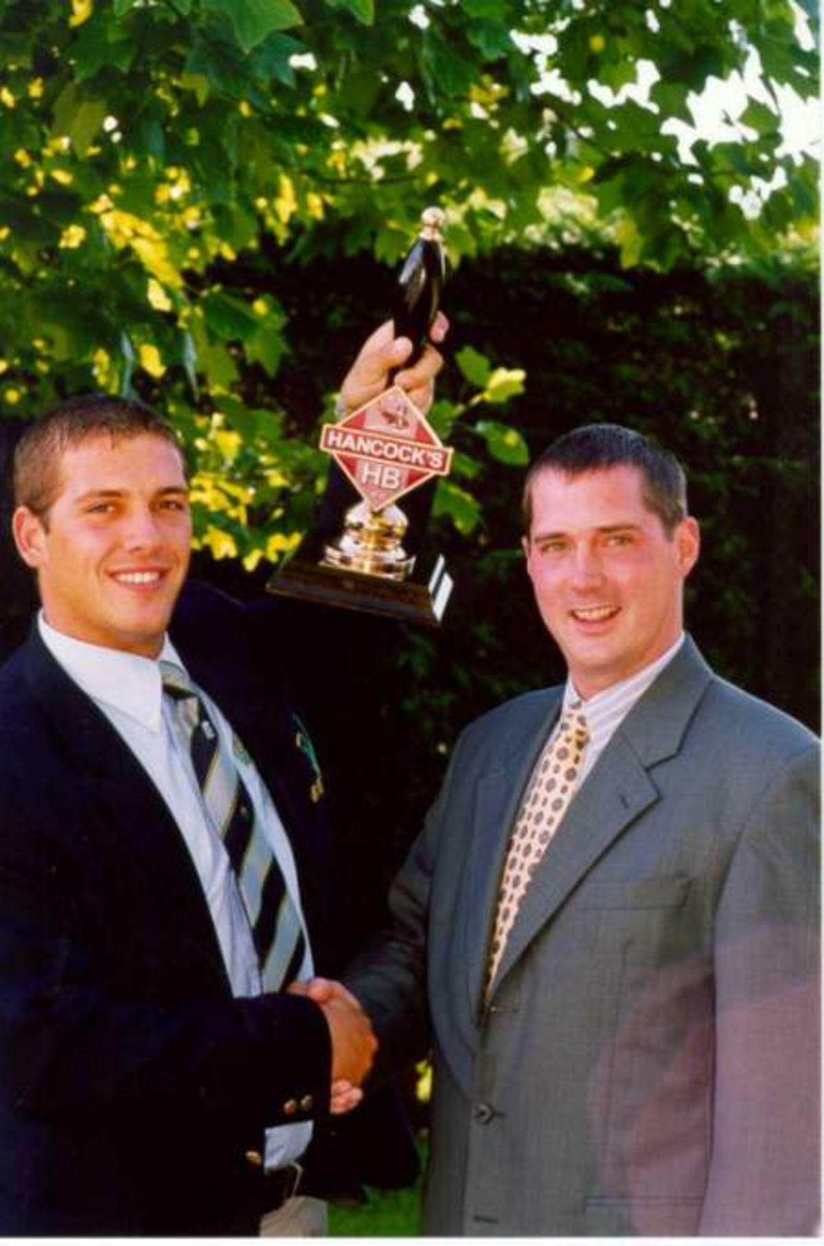 Martyn is bowled by Robin Singh, Australia v India, ICC KnockOut, 2000/ ...