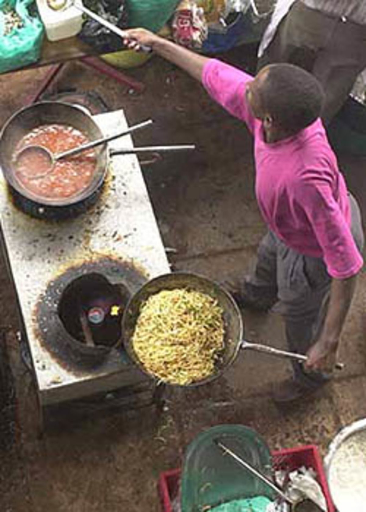 Kenyan delicacy being prepared during lunch interval | ESPNcricinfo.com