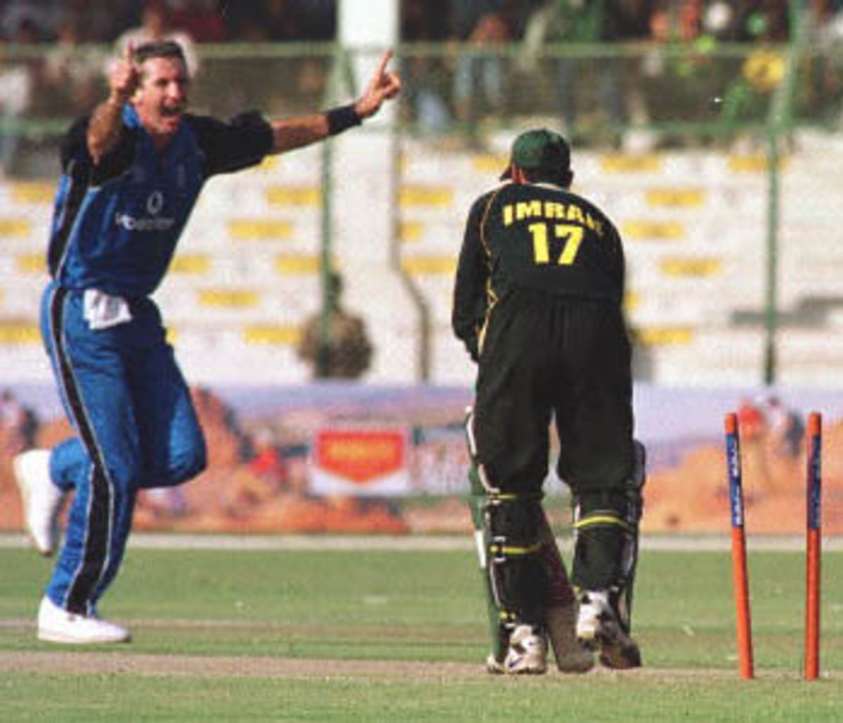 Andrew Caddick scatters Imran Nazir's wicket | ESPNcricinfo.com