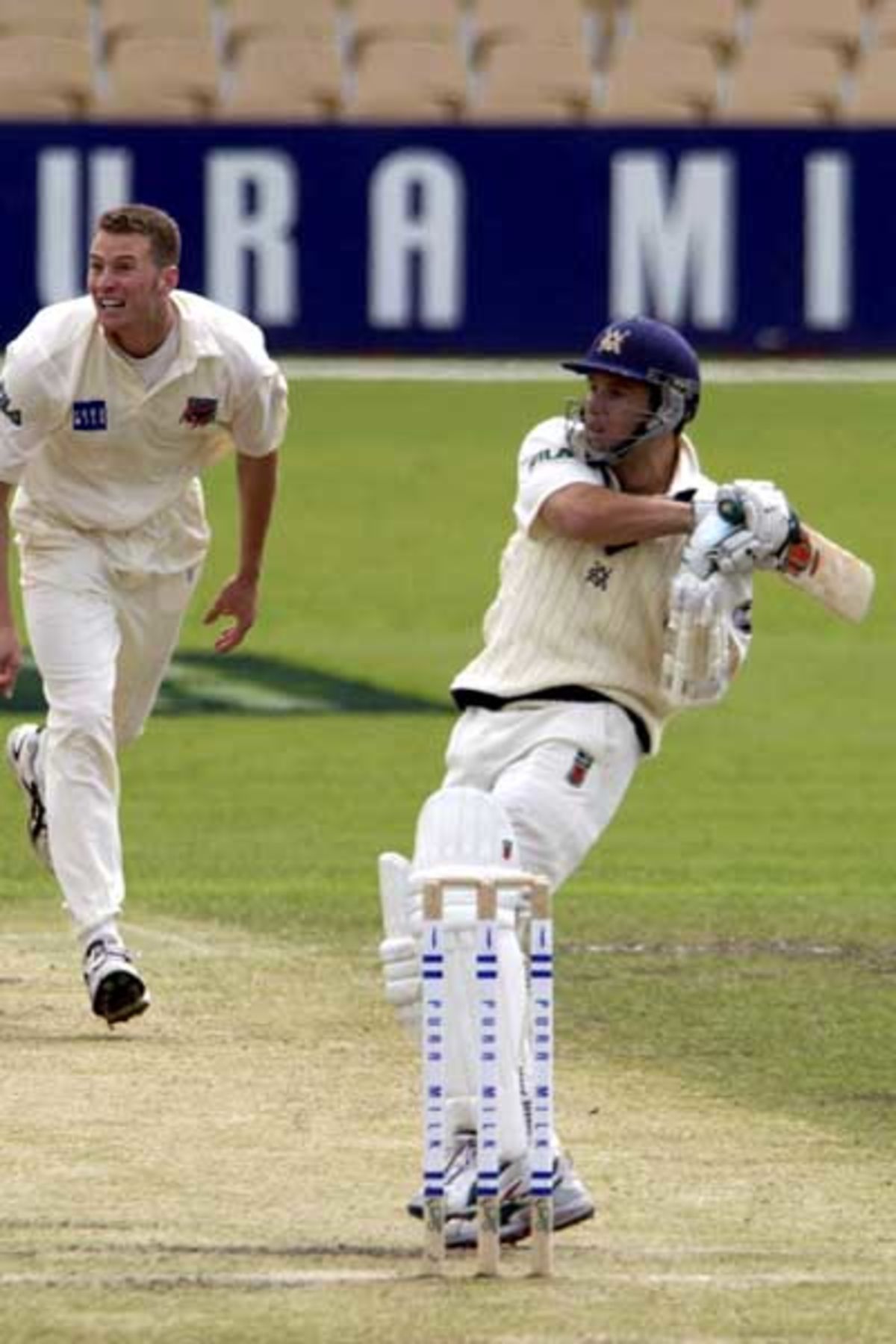 Hodge in action, South Australia v Victoria, Pura Cup, 2001/02 ...