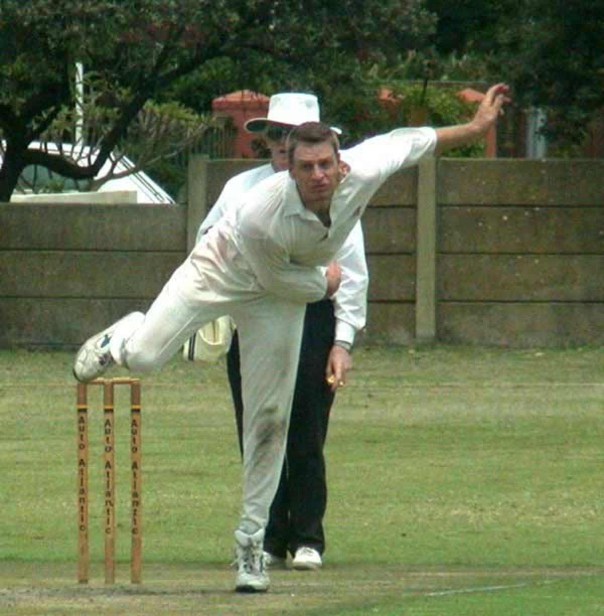 WPCC's Carl Snyman sending down a delivery against Pinelands ...