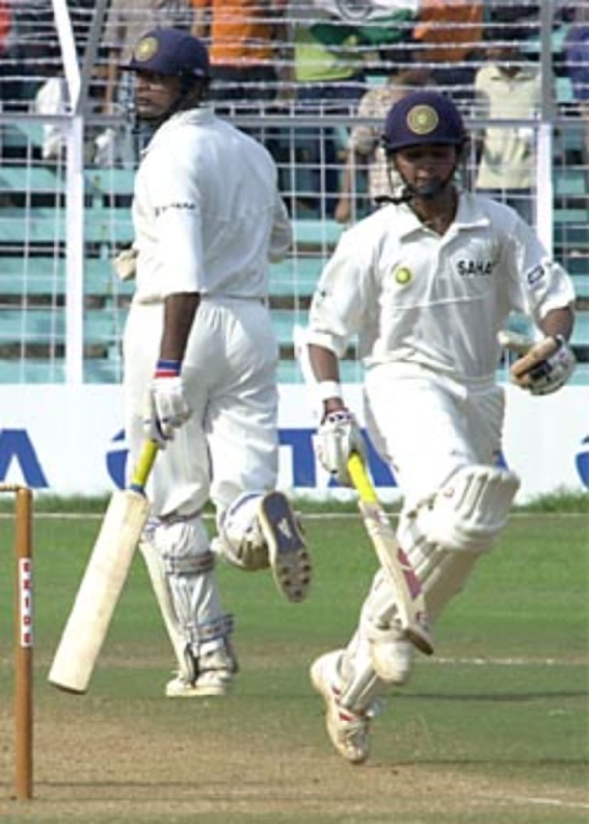 Cameron Cuffy exults after dismissing Harbhajan | ESPNcricinfo.com