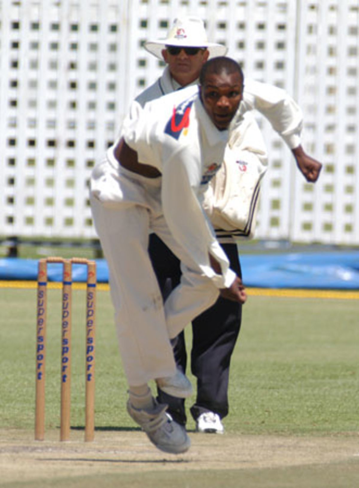 Border opening bowler Monde Zondeki in action against Nashua WP at ...