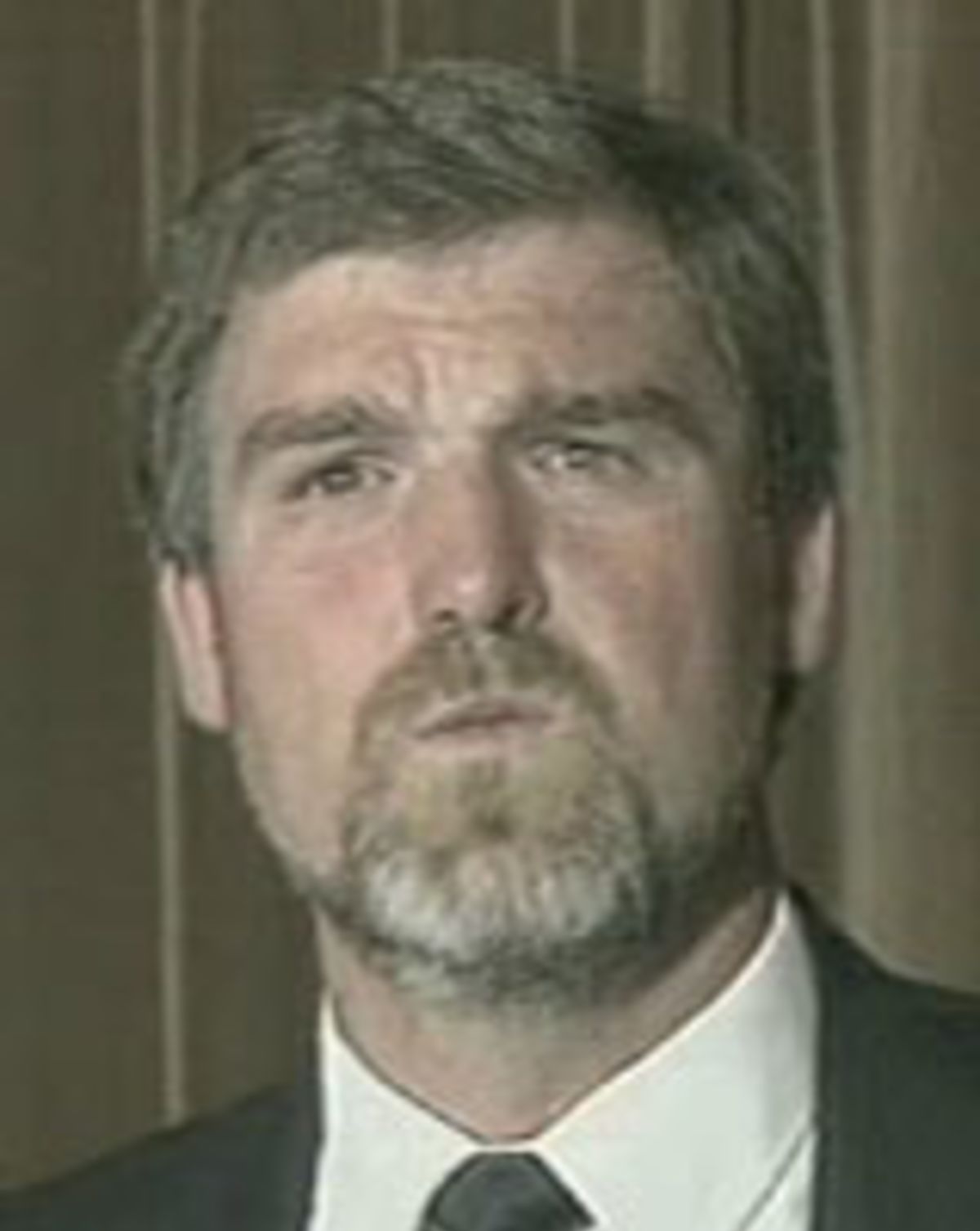 Mike Gatting faces the press after the announcement that he will lead ...