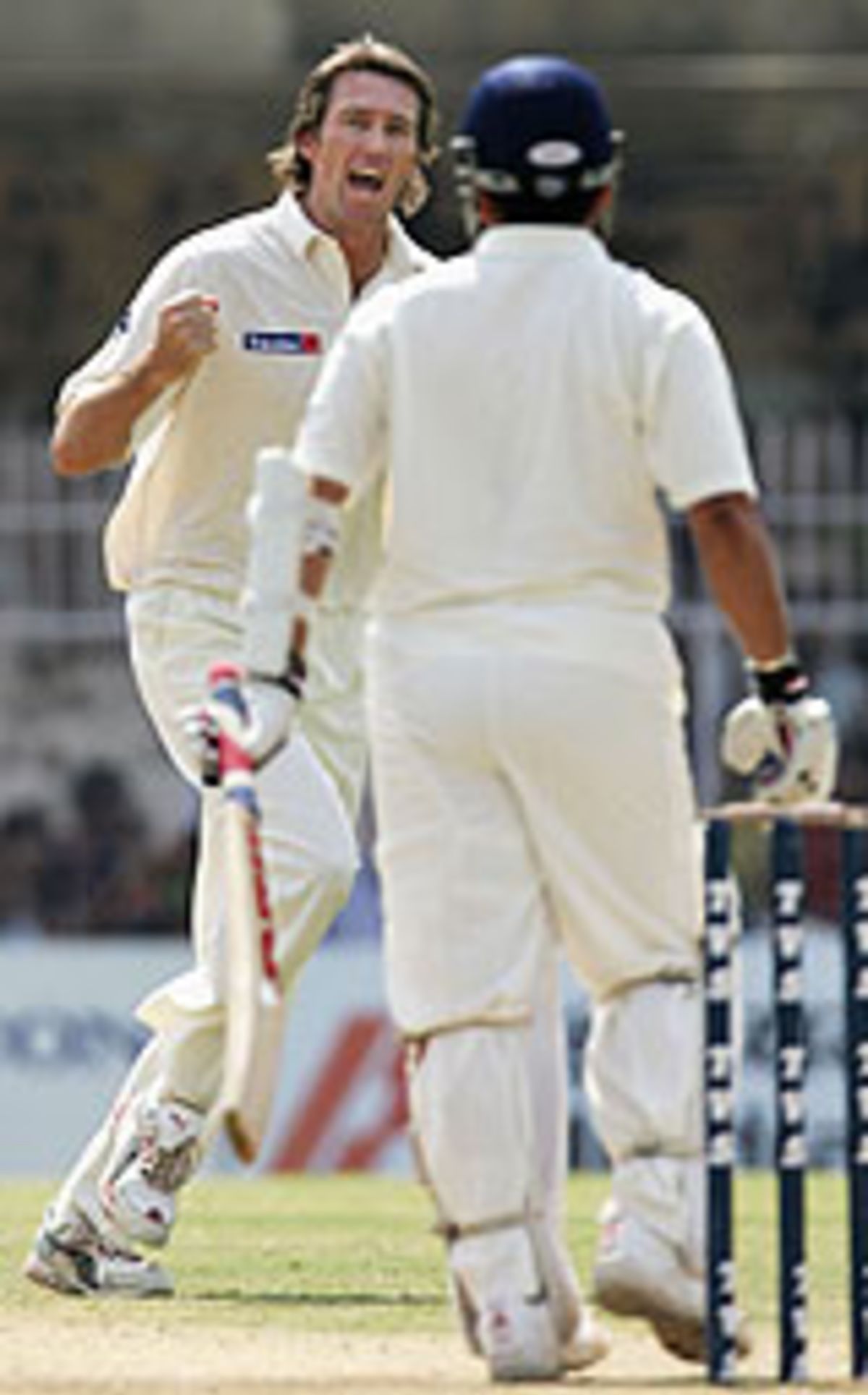 Glenn McGrath celebrates after nailing Sachin Tendulkar | ESPNcricinfo.com