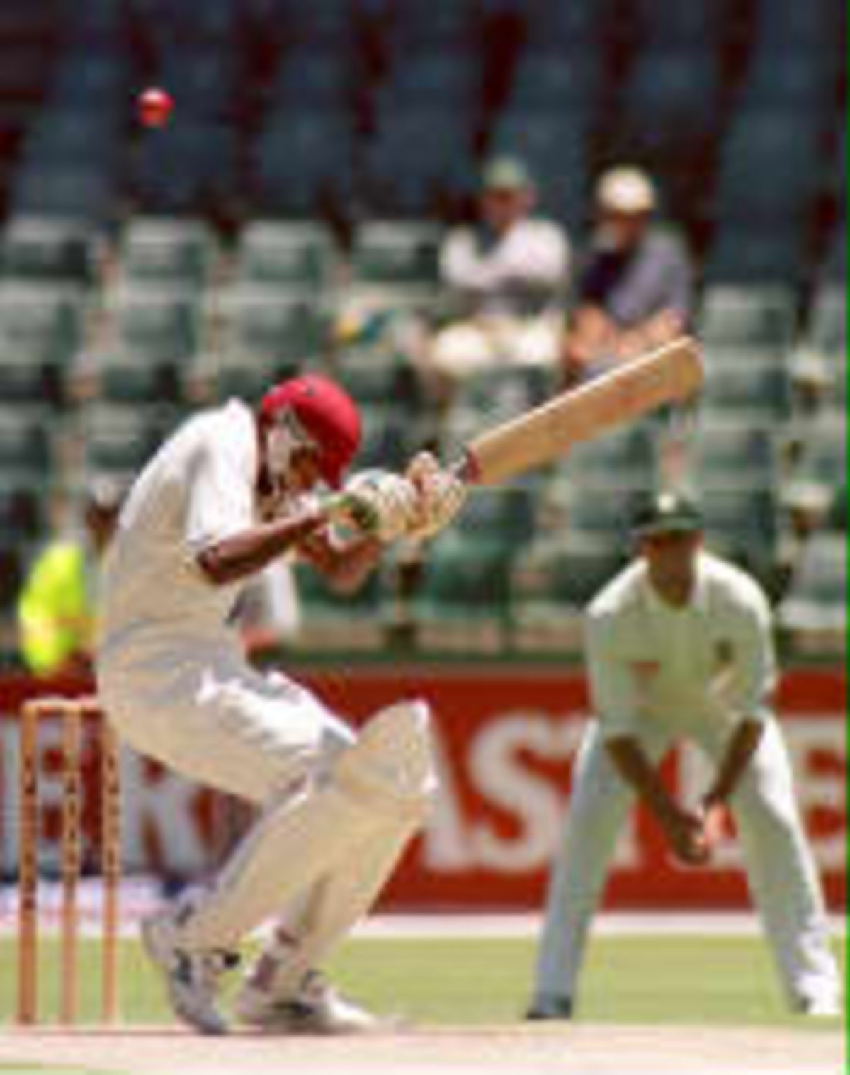 Curtley Ambrose ducks a Pollock bouncer | ESPNcricinfo.com