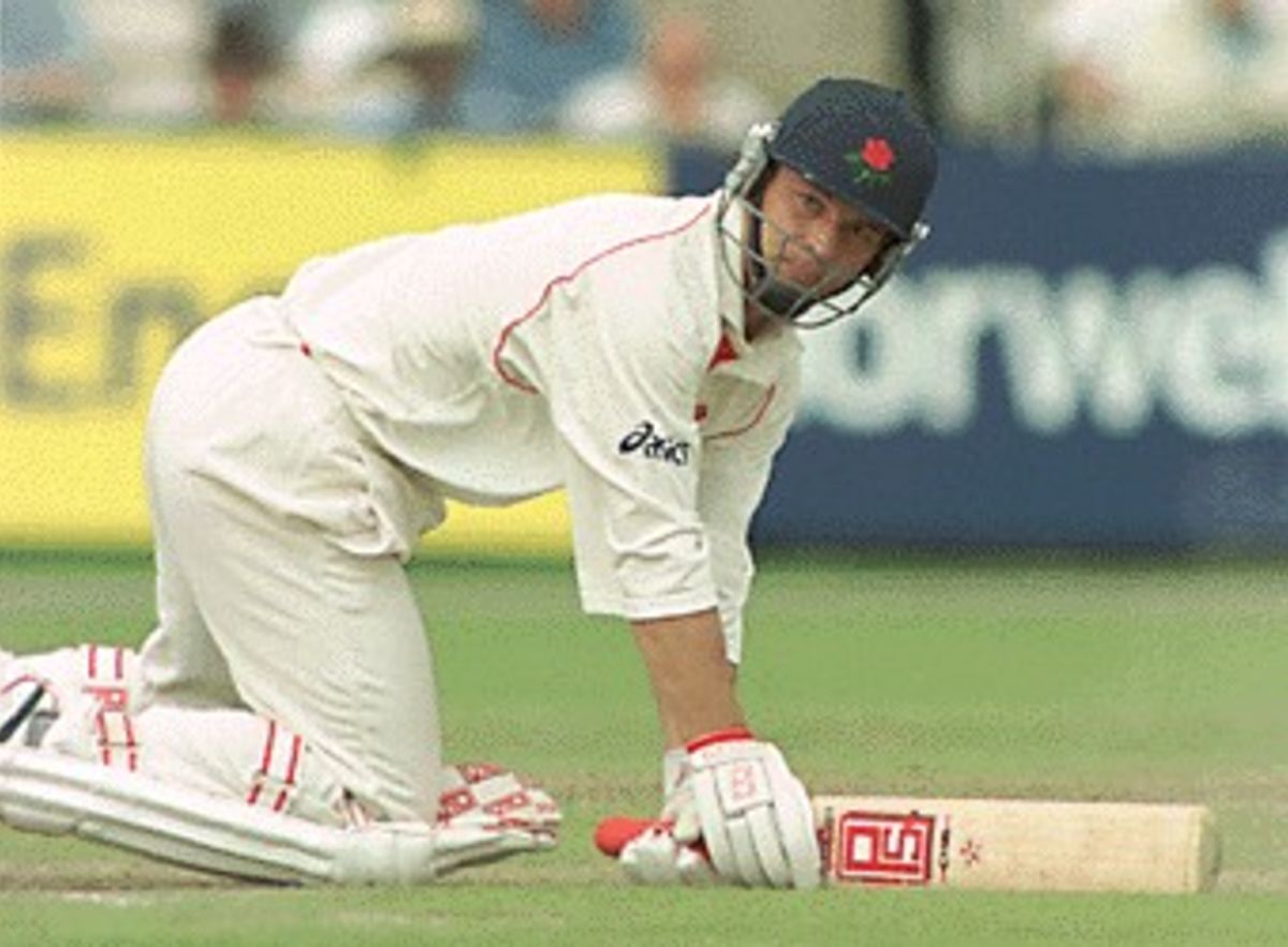 Graham Lloyd with a reverse sweep, Benson & Hedges Super Cup, Quarter ...