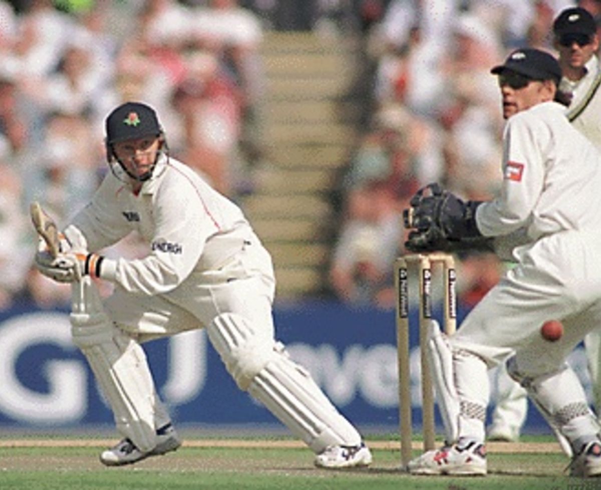 Neil Fairbrother with a late cut, Lancashire v Yorkshire, NatWest ...