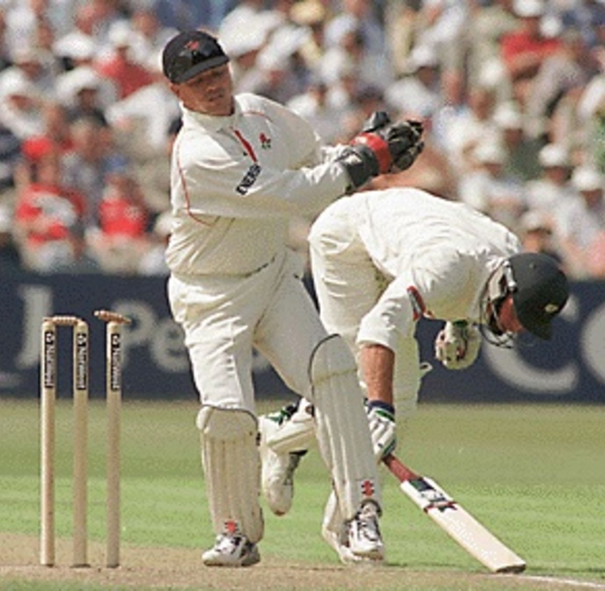 Wicket keeper Warren Hegg in action, Lancashire v Yorkshire, NatWest ...