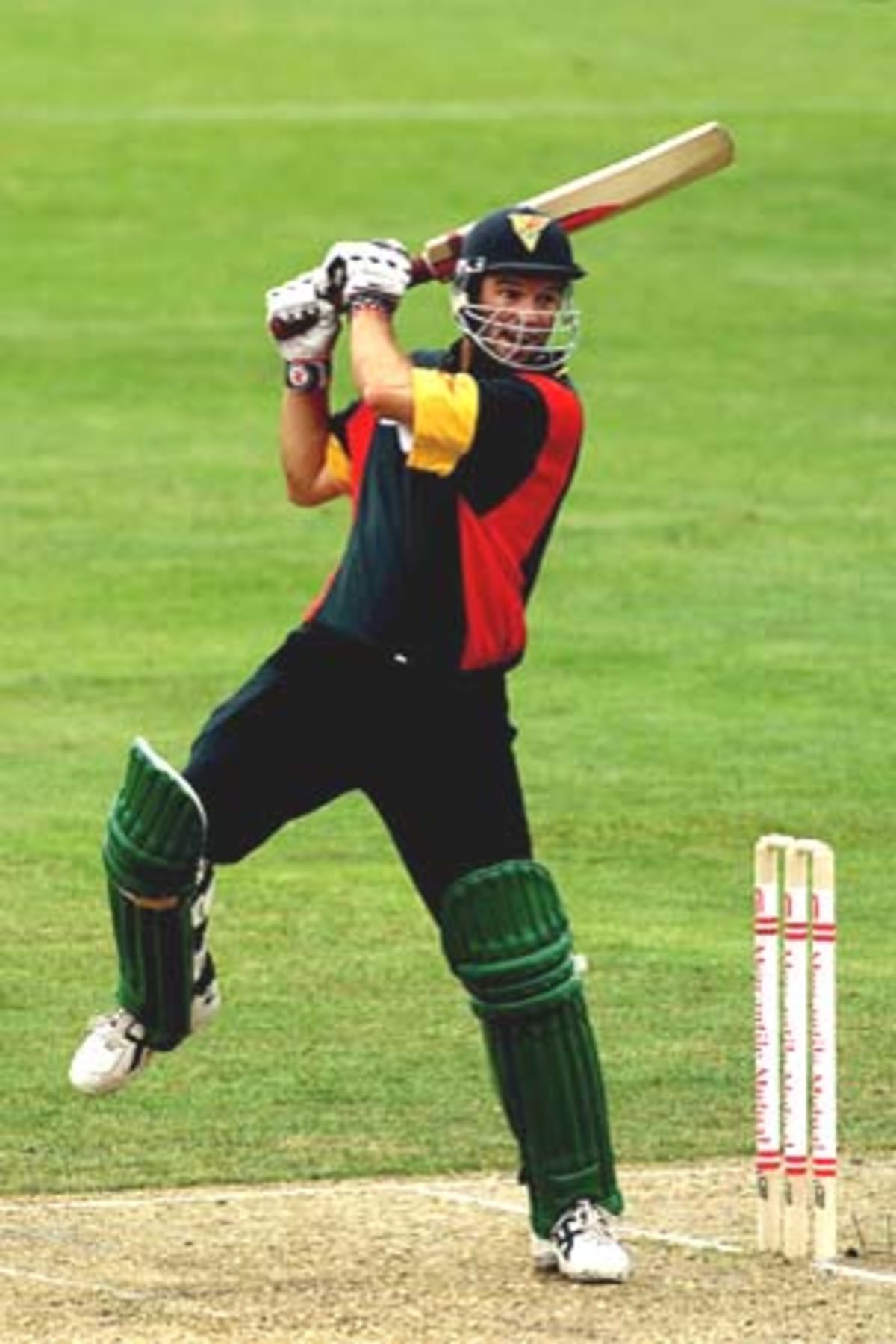 Sherwin Campbell defends a shot, Western Australia v West Indians, 2000 ...