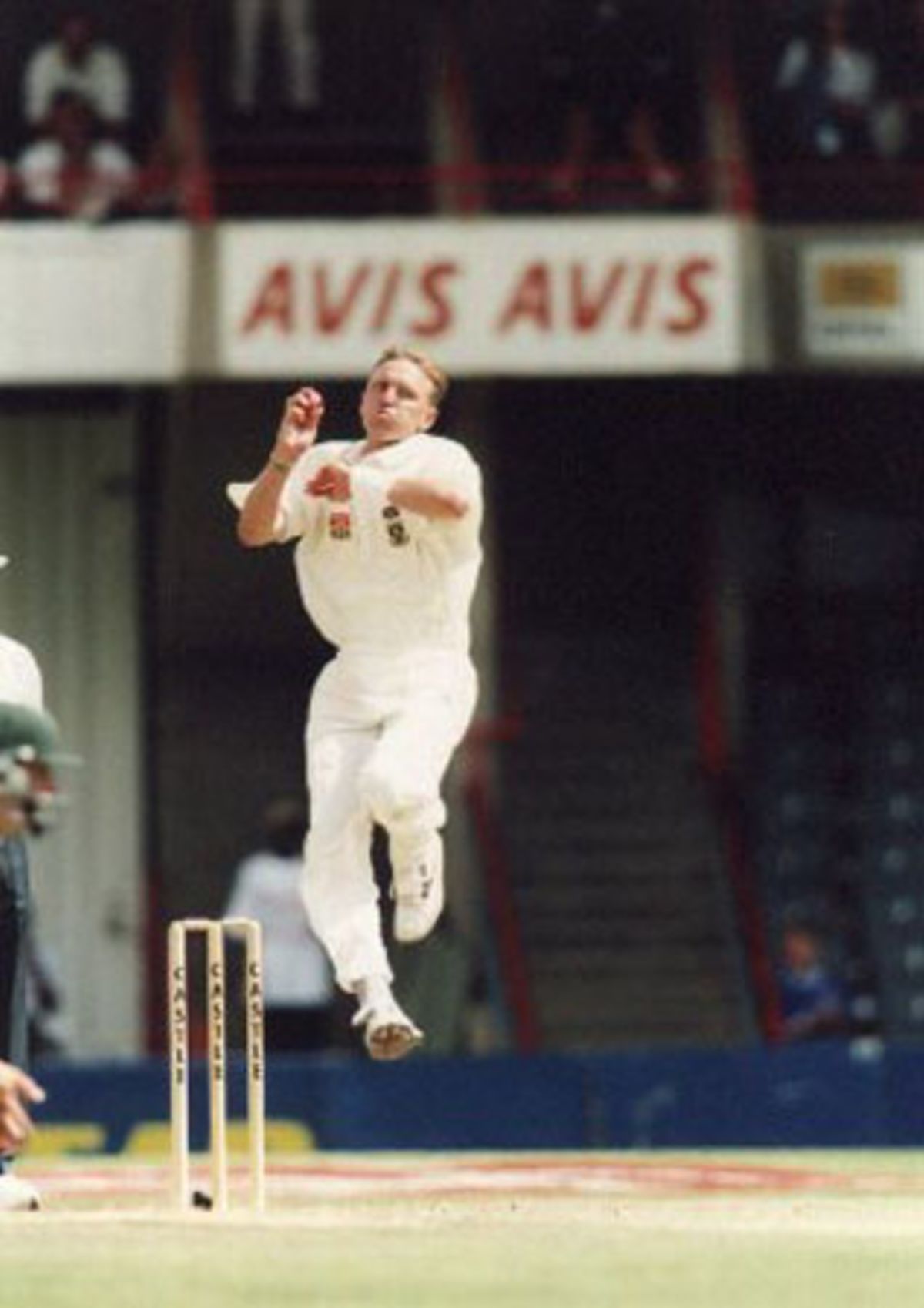 Allan Donald is jubilant as he gets his 300th Test wicket ...