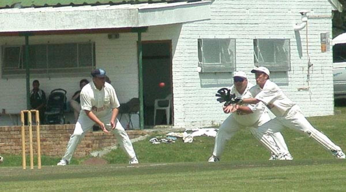 Somerset west opening bat Jeremy Rankin attempts a leg glance as ...