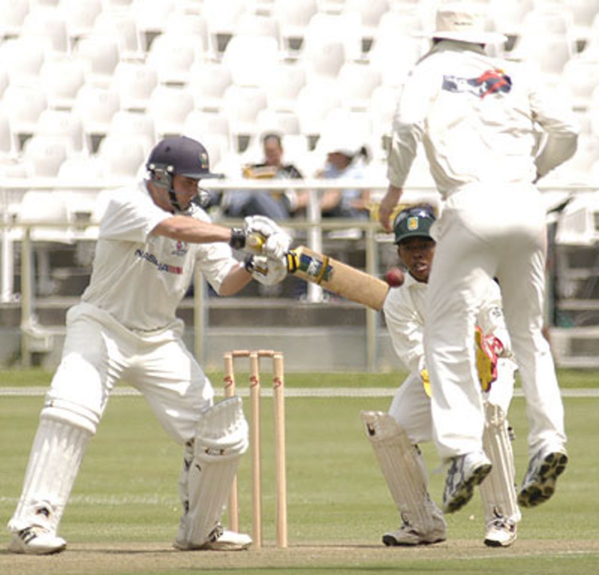 Derrin Bassage cuts a ball against North West | ESPNcricinfo.com