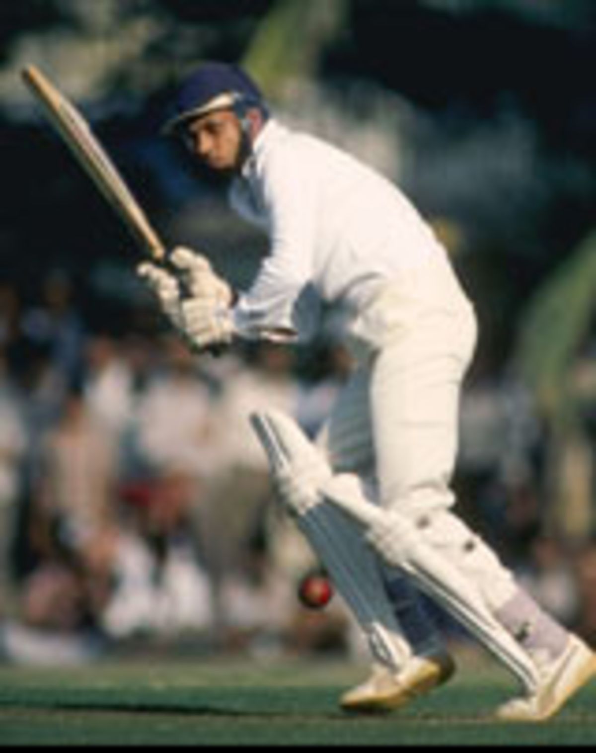 Mohinder Amarnath batting during the 1984 Delhi Test against England ...
