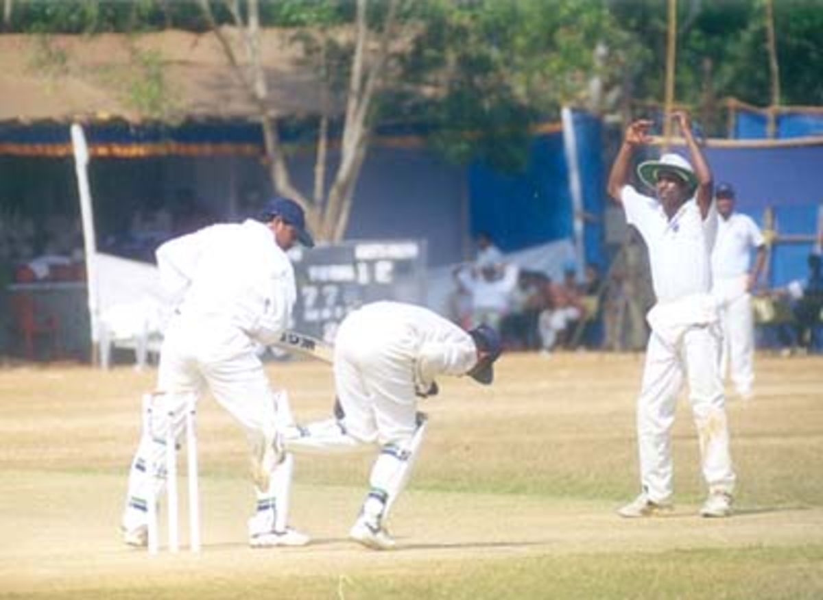 Sorab on-drives Ahmed | ESPNcricinfo.com