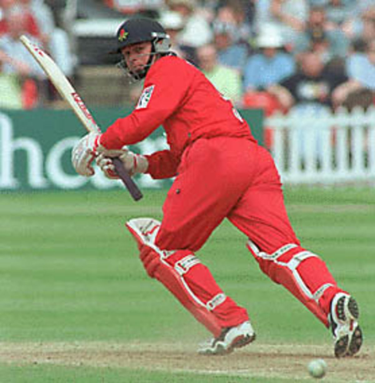 Graham Lloyd during his unbeaten innings of 55, Leicestershire v ...