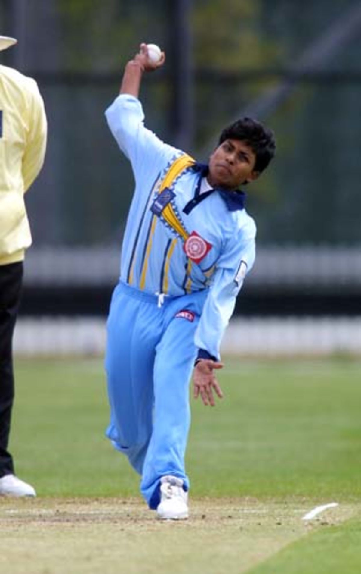 Indian batter Deepa Kulkarni slides along the ground but fails to cross ...