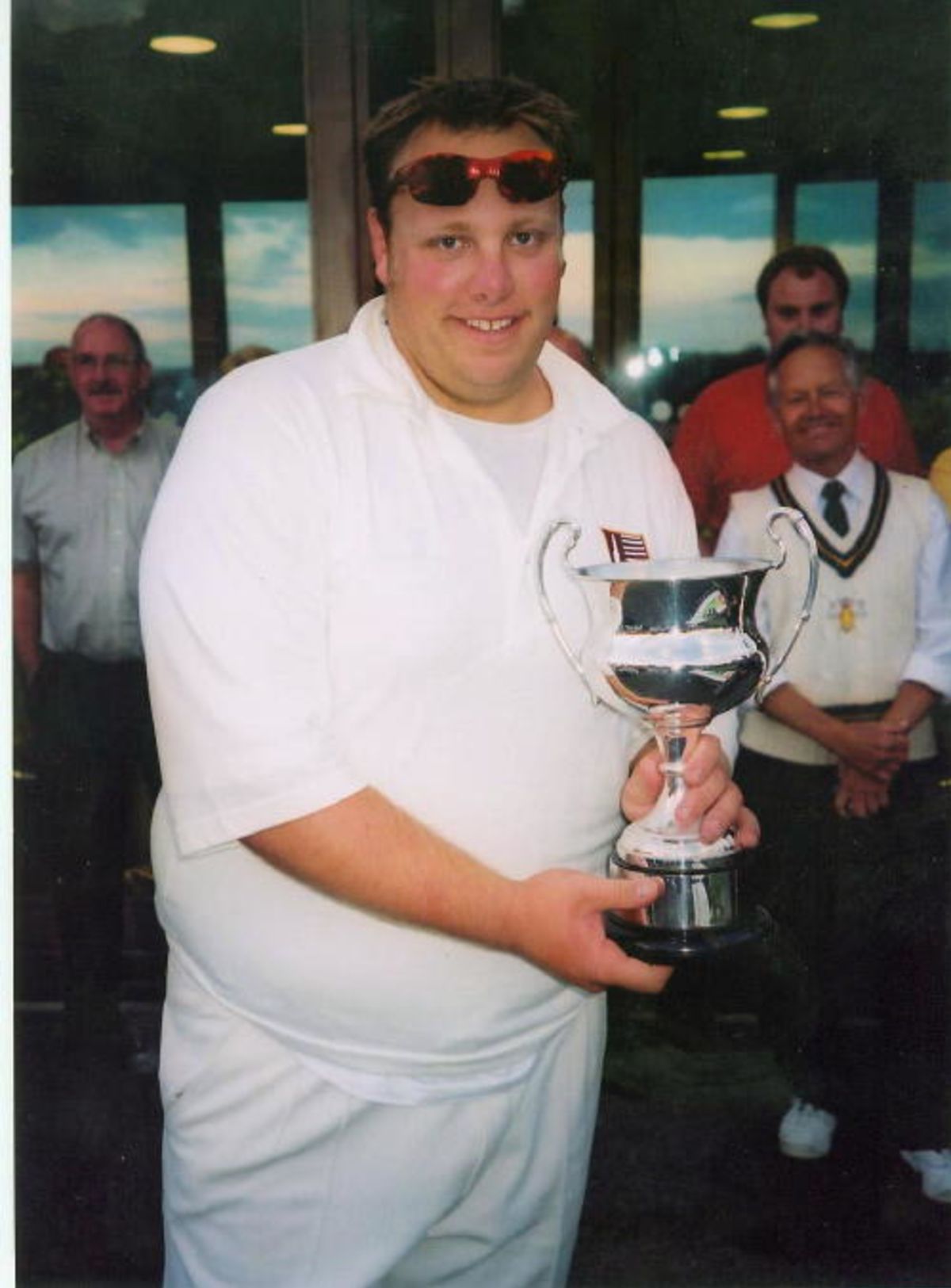 Russell Rowe (South Wilts) collects SEC Trophy | ESPNcricinfo.com