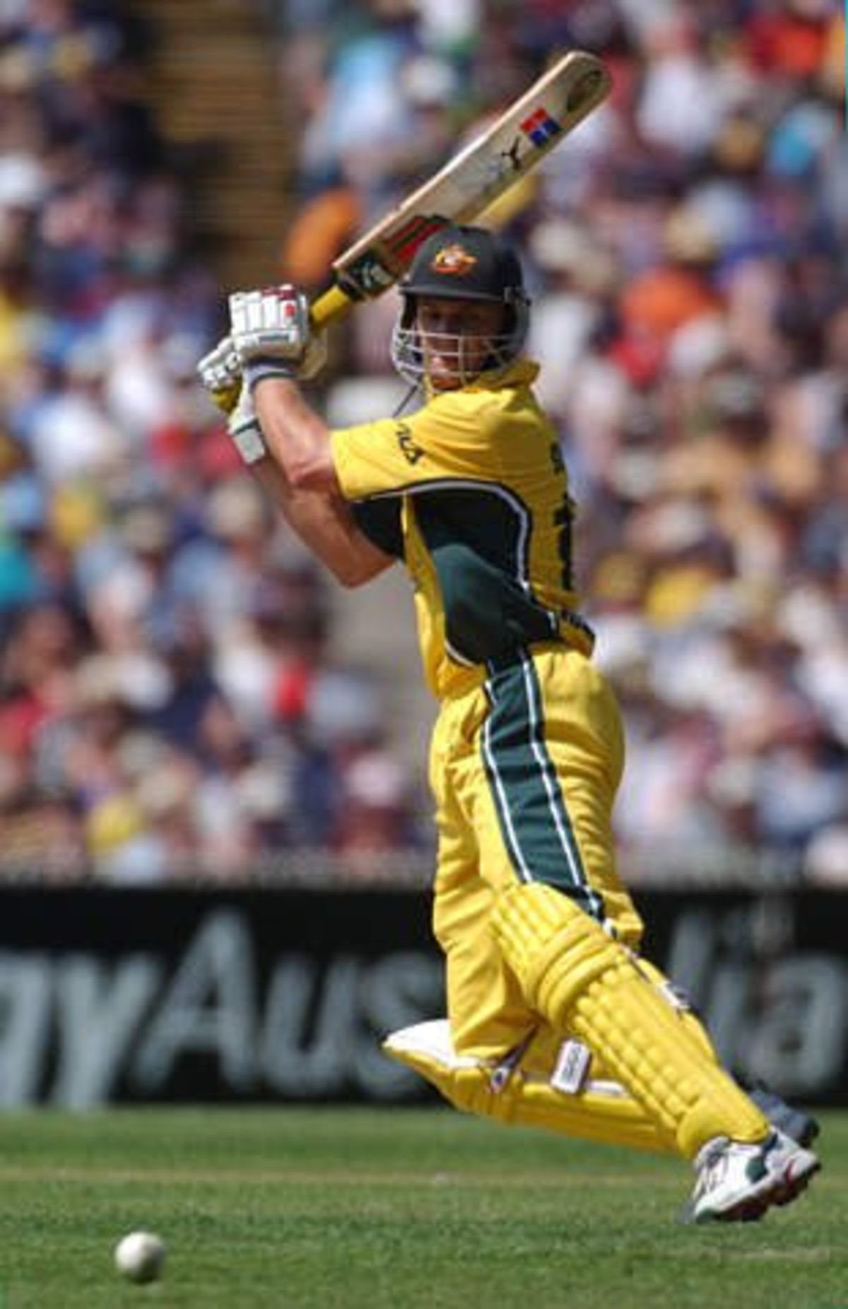 Warne leaves the field in pain, Australia v England, VB Series, 2002/03 ...