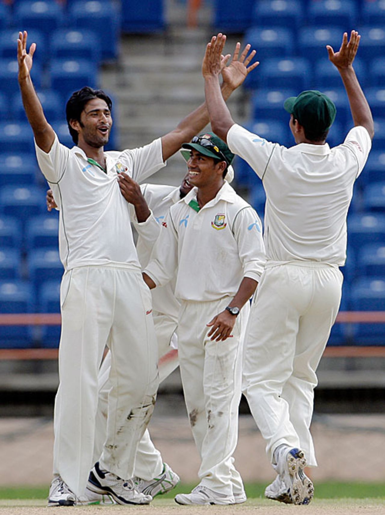 Shahadat Hossain is elated after removing Ryan Austin | ESPNcricinfo.com