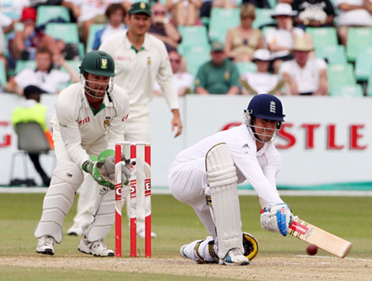 Ashwell Prince was smartly caught by Ian Bell from Graeme Swann's first ...