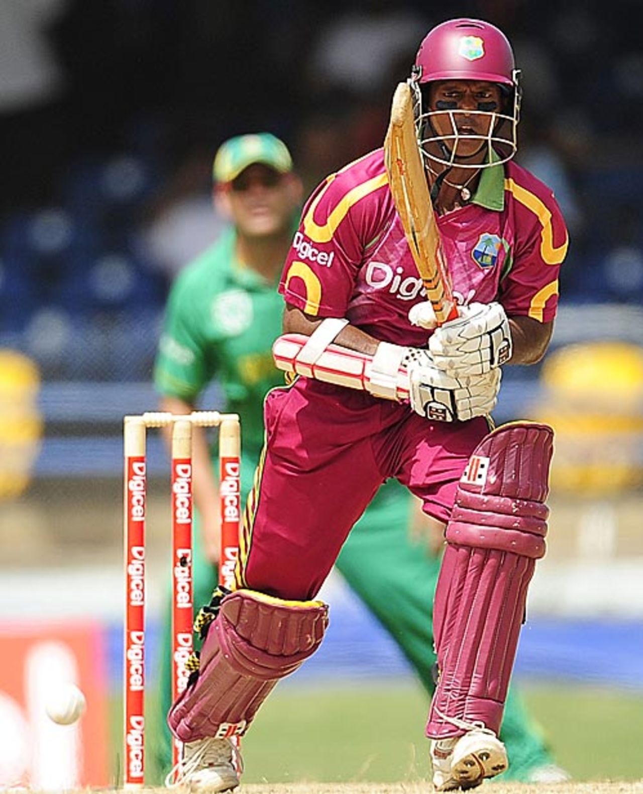 Shivnarine Chanderpaul struggled to push on during his half-century ... Shivnarine Chanderpaul struggled to push on during his half-century ...