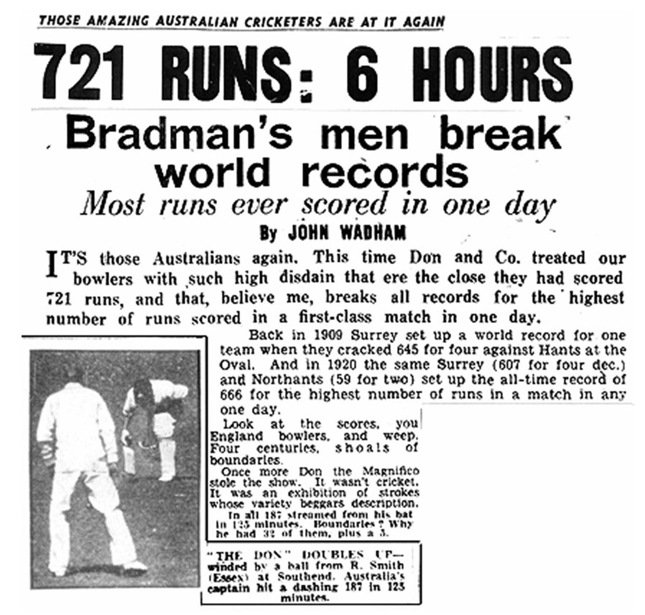 Johnny Wardle bowls | ESPNcricinfo.com