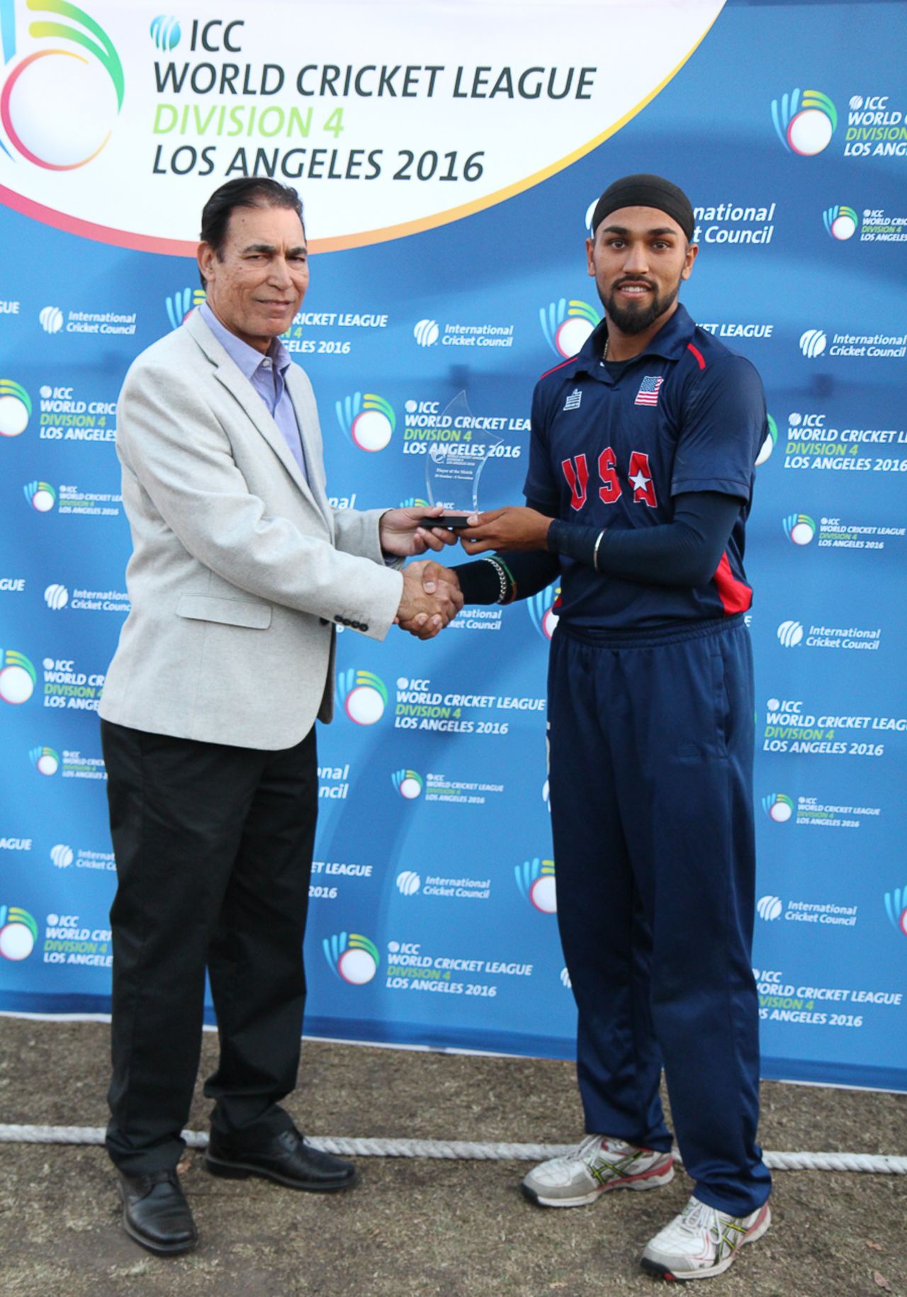 Oman's Khawar Ali was named Man of the Series | ESPNcricinfo.com