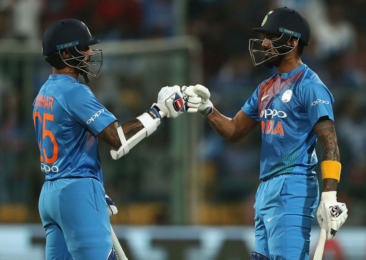KL Rahul made 47 of the 61 he put on with Shikhar Dhawan | ESPNcricinfo.com