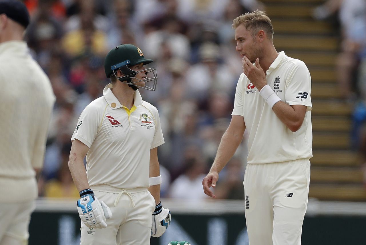 Stuart Broad prodded a low catch to slip | ESPNcricinfo.com
