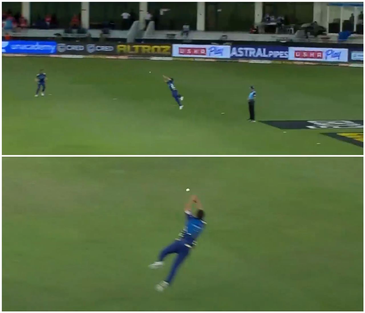 Nathan Coulter-Nile dives at square leg to save a certain boundary ...