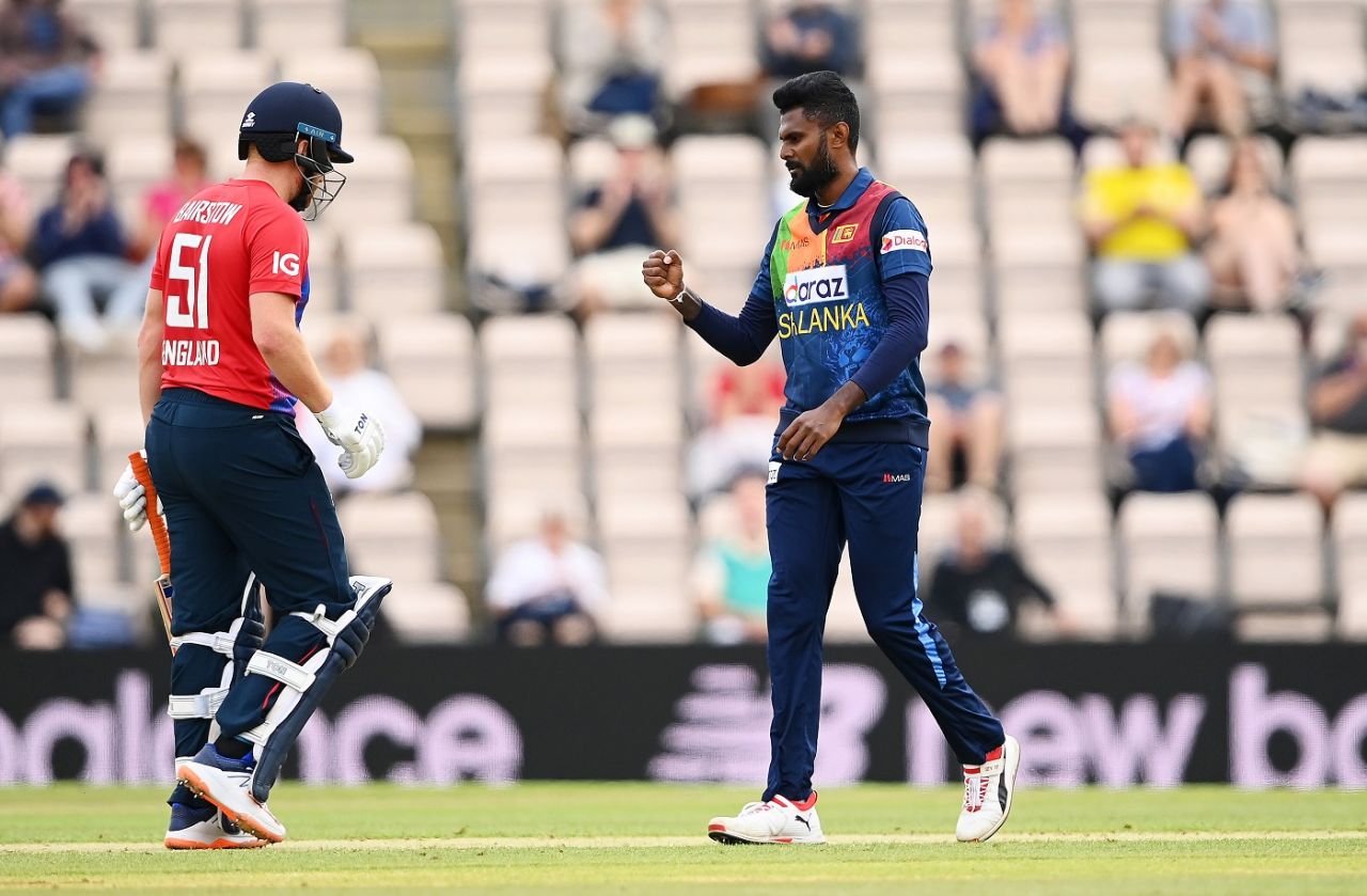 Isuru Udana gave the first breakthrough by dismissing Jonny Bairstow ...