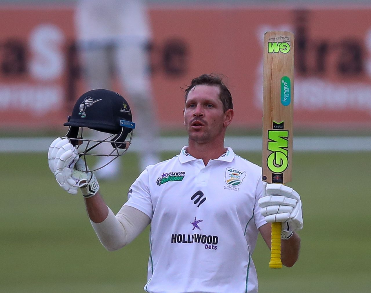 Mbulelo Budaza celebrates with Matthew Kleinveldt the wicket of Lesogo ...