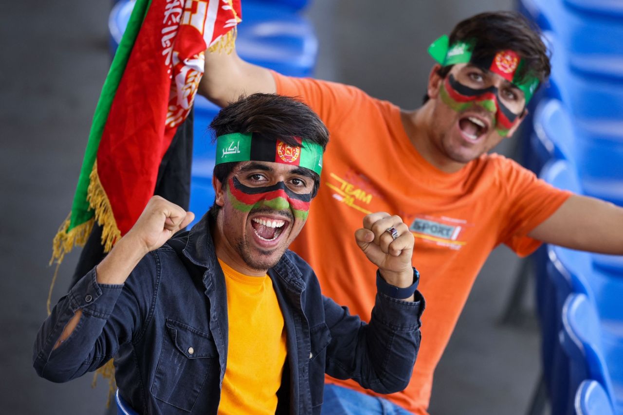 The Afghan fans were in attendance early | ESPNcricinfo.com
