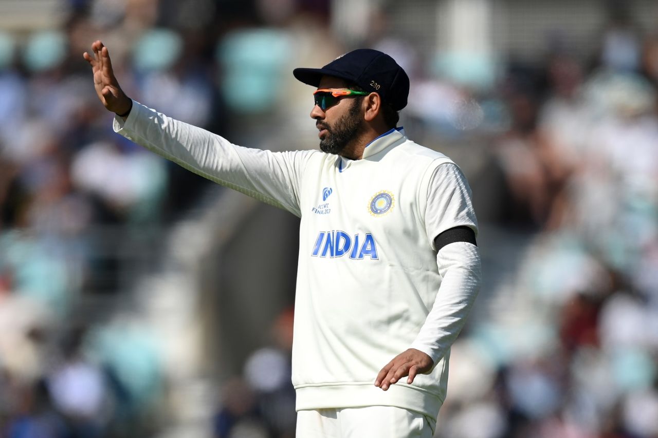 Rohit Sharma had a lot of thinking to do on the first day ...